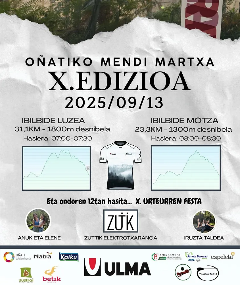 Oñatiko Mendi Martxa 31k: toda la información - Aupa Mikel